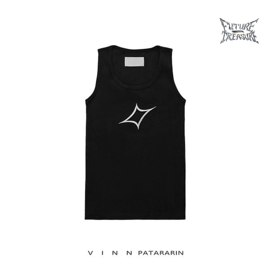 Tank Cut out Detail Black – futuretreasureny